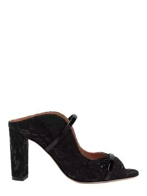 MALONE SOULIERS 85mm Norah Lace Heeled Sandals - Black
