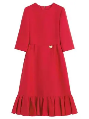 Valentino Garavani Crepe Midi Dress - Red