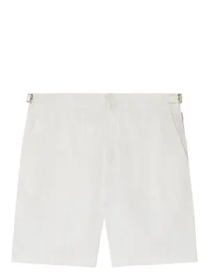 Orlebar Brown Norwich Straight-Leg Linen Shorts Neutrals