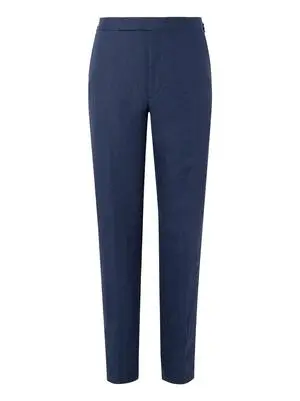 Ralph Lauren Purple Label Linen Suit Trousers - Blue