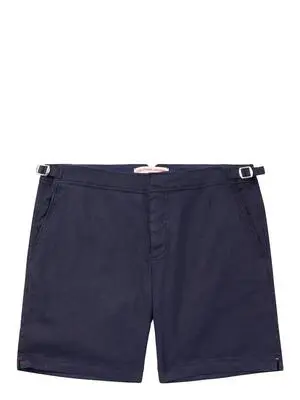 Orlebar Brown Bulldog Slim-fit Stretch-linen Shorts - Blue