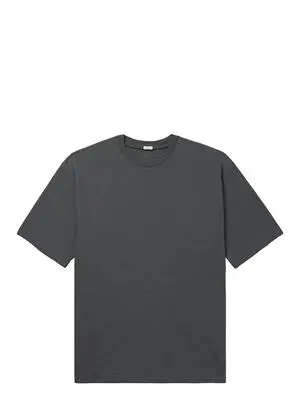 A.PRESSE Cotton And Cashmere-blend Jersey T-shirt - Gray