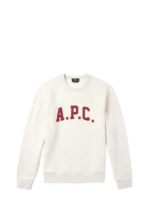 A.p.c. Sweet Harris Logo-print Sweatshirt - Neutrals