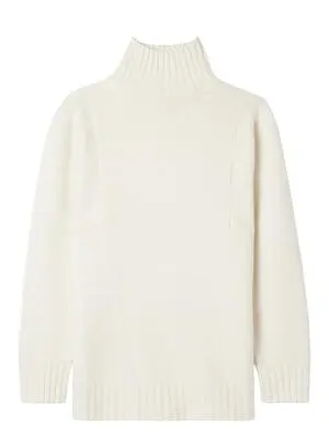 Max Mara Cashmere Turtleneck Sweater - White