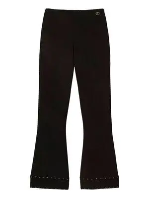 TWINSET Rhinestone-Embellished Flared Trousers