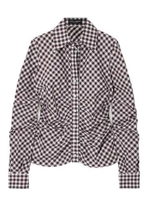 Dolce & Gabbana Gingham Cotton Shirt - Brown