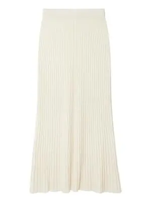 Arch4 Nellie Ribbed Midi Skirt - Ivory