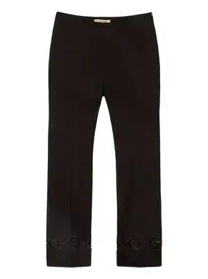 TWINSET Floral-lace Trousers - Black