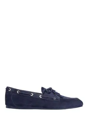 STUART WEITZMAN Tinsley Suede Loafers Navy