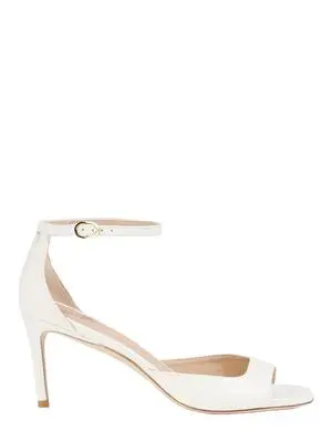 STUART WEITZMAN 75 Leather Sandals - White