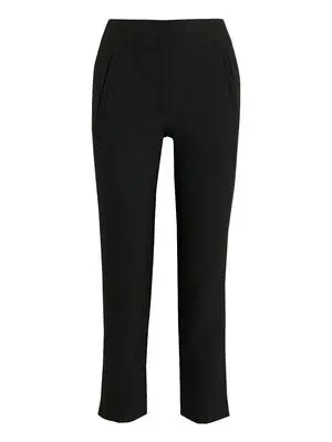 Veronica Beard Stila Crepe Slim-leg Pants - Black