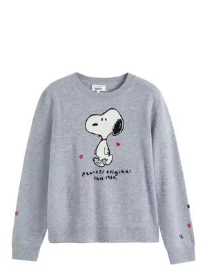 Chinti & Parker X Peanuts Snoopy-motif Sweater - Grey