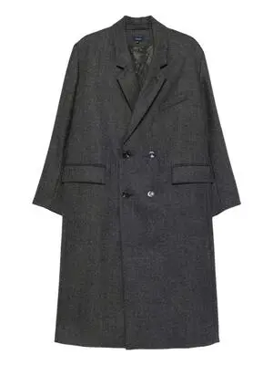 Soeur Double-breasted Wool Coat - Grey