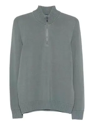 DRUMOHR High-neck Half-zip Sweater - Green