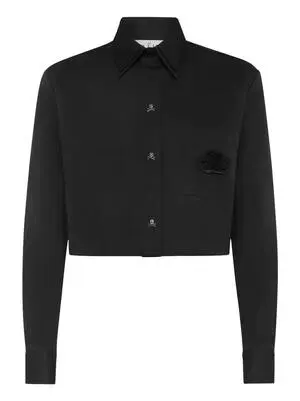Philipp Plein Skull Button Shirt - Black