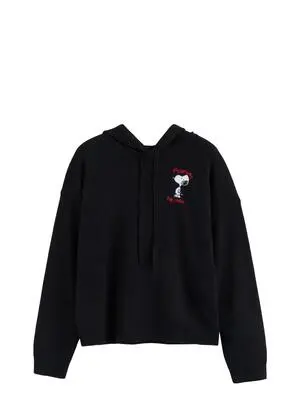 Chinti & Parker X Peanuts Snoopy Embroidered Hoodie - Blue