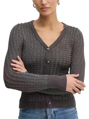 GUESS Cable-Knit Cardigan