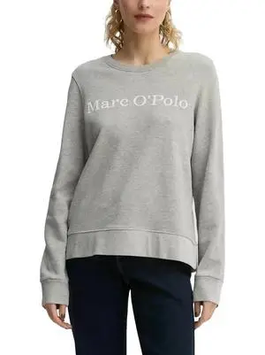 Marc O'polo Cotton Logo Sweatshirt - Grey