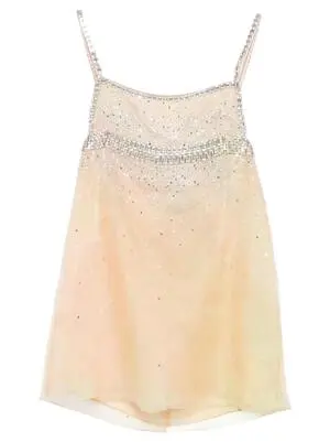 Retrofete Leora Embellished Mini Dress - Neutrals