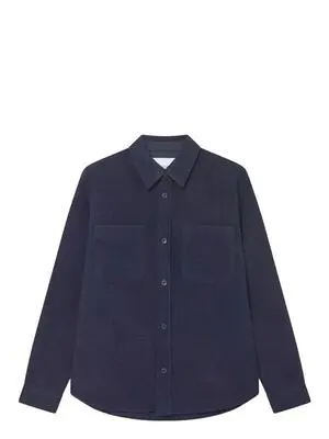 LES DEUX Double-pocket Long-sleeve Shirt - Blue
