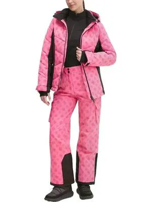 Guess Logo-print Ski Trousers - Pink