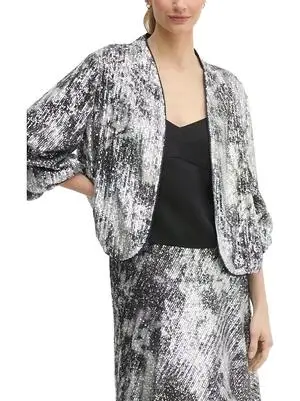Diane Von Furstenberg Sequin-embellished Jacket - Silver
