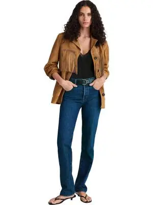 Madewell The Petite Longline Straight Jean - Mckinney Wash