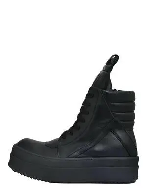 Rick Owens Lace-up High-top Sneakers - Black