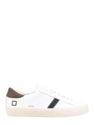 D.a.t.e. Hill Low Leather Stripe Sneakers - White