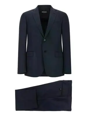 ZEGNA Pressed-pleat Wool Suit