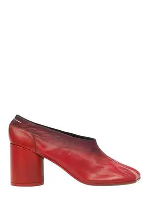 MAISON MARGIELA Leather Tabi Pumps - Red