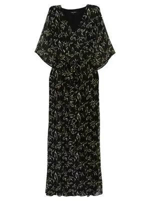 Marc O'polo Floral Belted Maxi Dress - Black