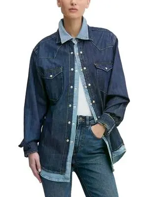 Desigual Western-style Denim Shirt - Blue