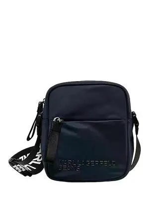 Karl Lagerfeld Logo-plaque Messenger Bag - Black