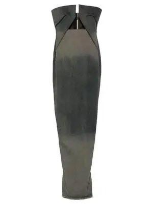 Rick Owens Cut-out Strapless Dress - Grey