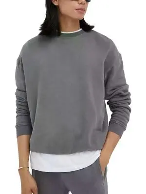 American Vintage Izubird Ribbed-cuff Sweatshirt - Grey