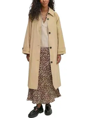 HOSS INTROPIA Button-Fastening Coat
