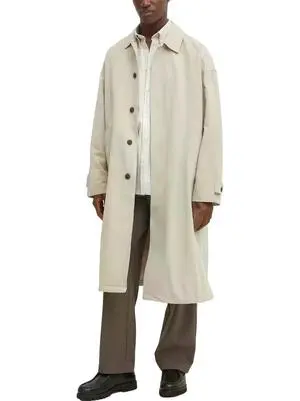 LES DEUX Button-fastening Trench Coat - Neutrals