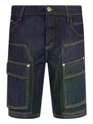YES LONDON Cargo-pocket Denim Shorts - Blue
