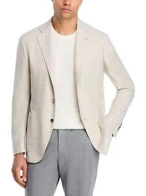 Canali Tonal Plaid Sport Coat - Cream