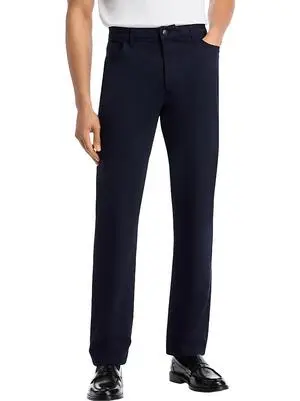 Canali Regular Fit Five Pocket Pants - Navy
