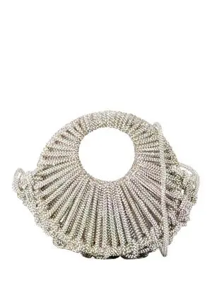 HIBOURAMA Mini Jaya Crystal-embellished Tote - Silver