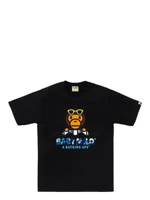 A BATHING APE Abc Camo Baby Milo Float Summer Tee Shirt - Black