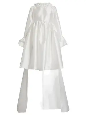 GRETA CONSTANTINE Haring Empire Waist Gown - White
