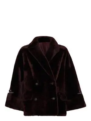 Brunello Cucinelli Shearling Reversible Outerwear - Burgundy