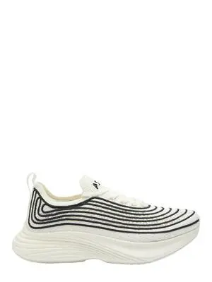 Apl Techloom Zipline Knitted Sneakers - Black And White
