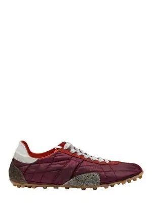 MAISON MARGIELA Sprinters Distressed Sneakers - Burgundy