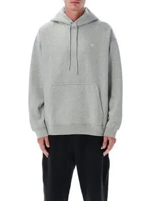 Nike Solo Swoosh Fleece Hoodie - Dk Grey Heather