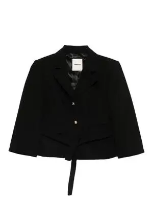 Sandro Belted Tailored Jacket - Black