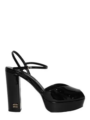 Miu Miu Platform Sandals - Black